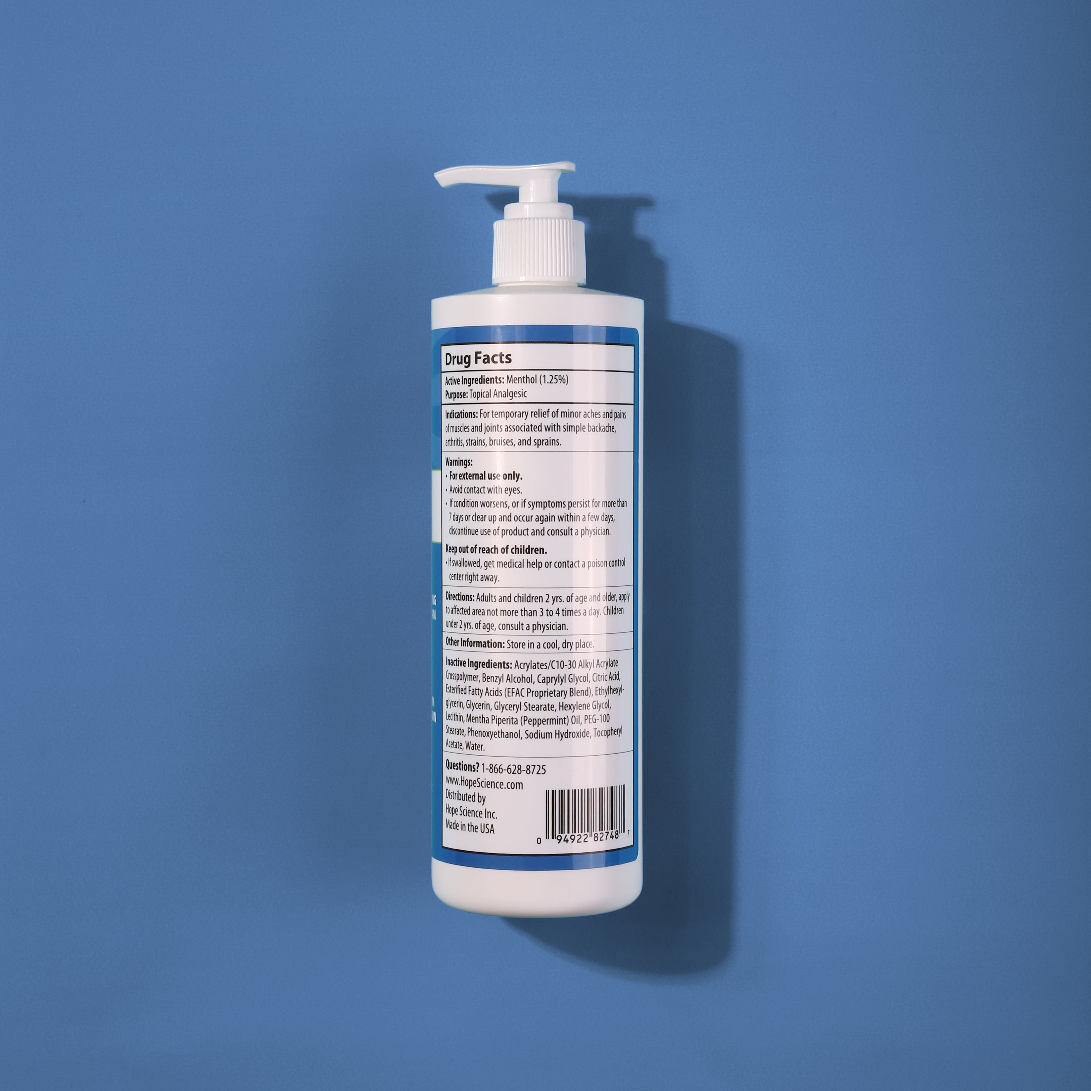 Active Again Pain Cream 16 Ounce - Hope Science